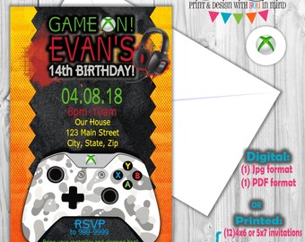 Xbox invitation | Etsy