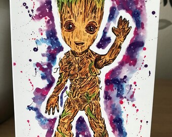 Groot card | Etsy