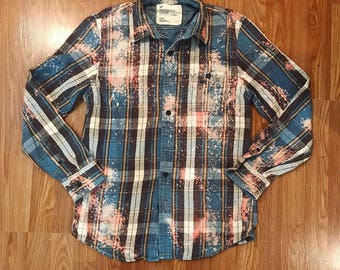 Bleached flannel | Etsy