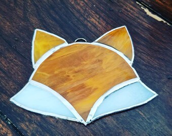 Fox stained glass | Etsy