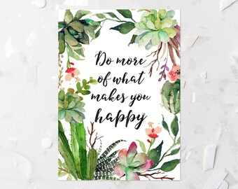 Succulent quote | Etsy