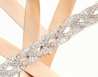 Rhinestone belt | Etsy