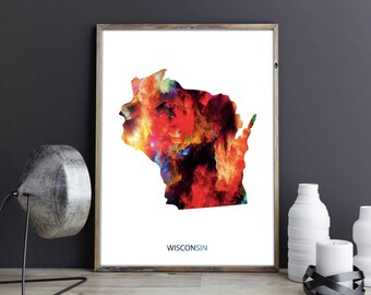 Wisconsin Print Wisconsin Art Wisconsin Poster Wisconsin
