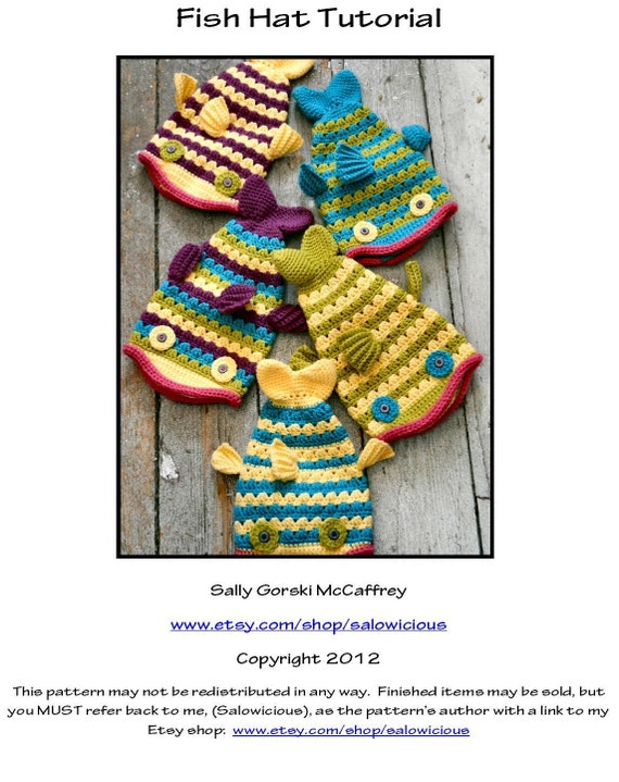 Crochet Fish Hat Pattern and Tutorial