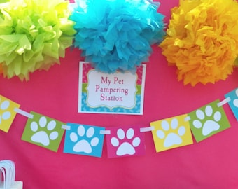 Puppy Dog Bunting Banner Printable Instant Download Puppy