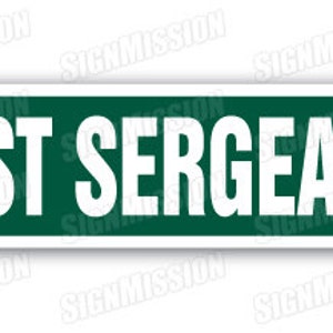 First sergeant | Etsy