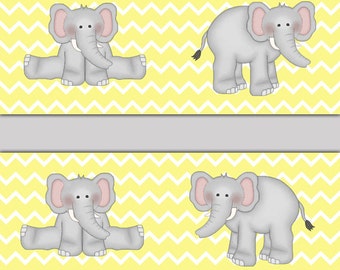 Elephant wall border | Etsy