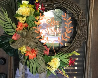 Tropical wreath | Etsy