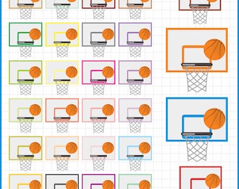 Basketball clipart | Etsy