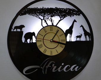 Africa clock | Etsy