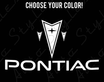 Pontiac vinyl decal | Etsy