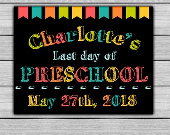 Preschool sign | Etsy