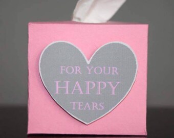 For Your Happy Tears Wedding Tissues Label Happy Tears