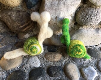 Needle felted snail | Etsy