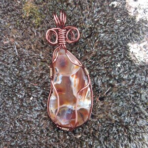 Red agate pendant | Etsy