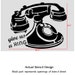 Telephone Stencil Template For Crafting Canvas DIY decor Wall