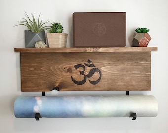 Yoga mat wall holder | Etsy