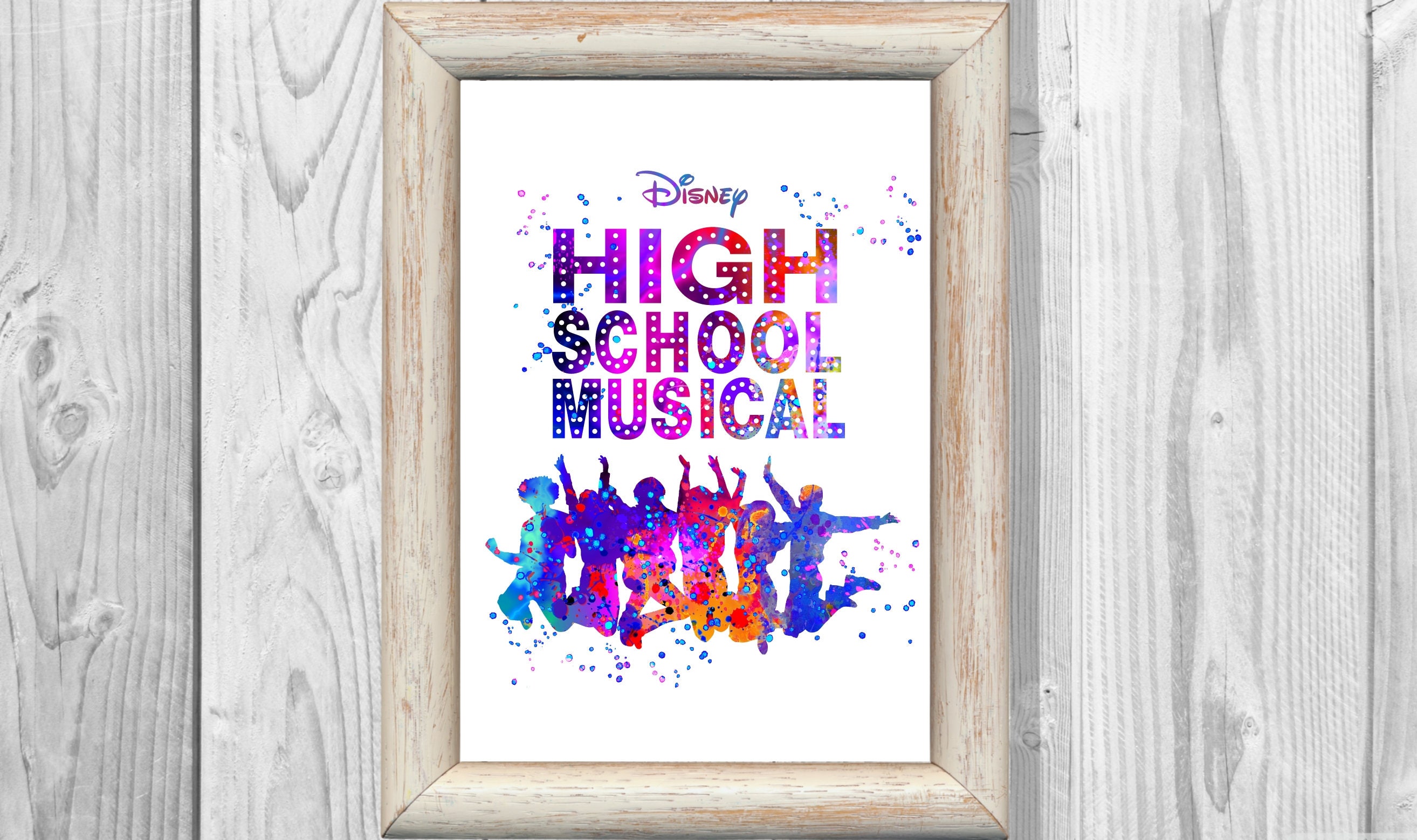High School Musical Poster Watercolor Musical Print Kids