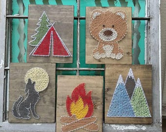 Mountain string art | Etsy