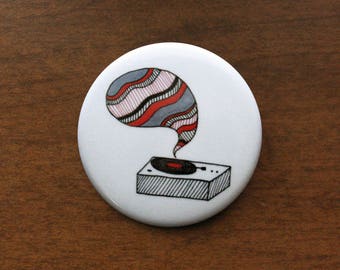 Record player pin | Etsy