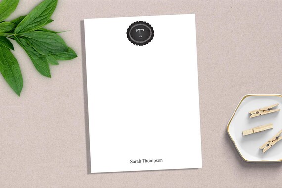 Personalized Notepad Custom Notepad Personalized Stationery