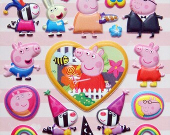Peppa pig stickers | Etsy