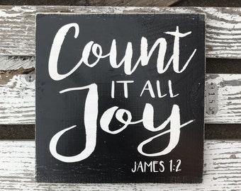 Count it all joy | Etsy