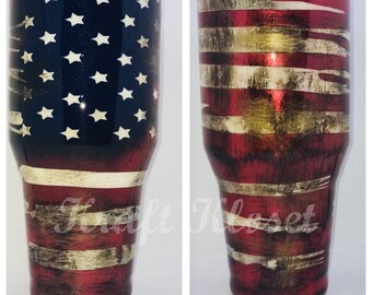 Yeti american flag | Etsy