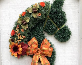 Horse head wreath | Etsy