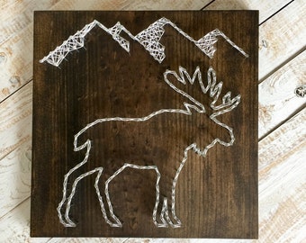 Mountain string art | Etsy