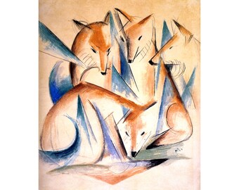 Arte cubismo animal | Etsy