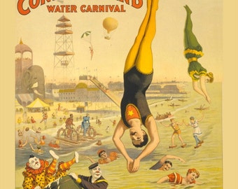 antique victorian circus act poster equilibrist juggler