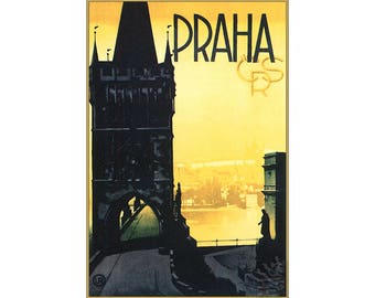 Prague poster | Etsy