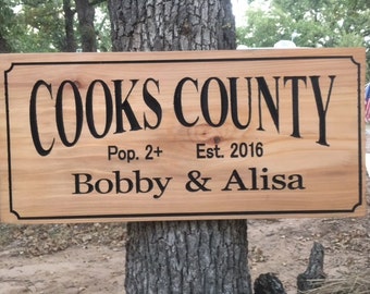 Pine wood sign | Etsy