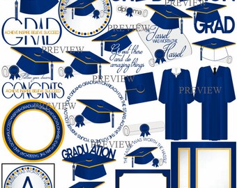 Graduate clipart | Etsy