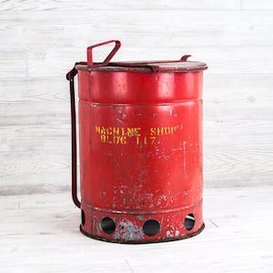 Rustic trash can | Etsy