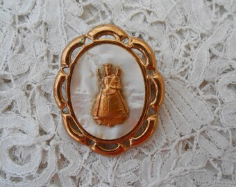 Religious brooch | Etsy