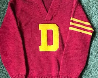 Letterman sweater | Etsy