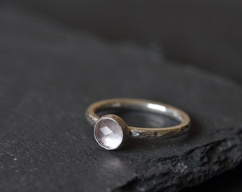 Pink stone ring | Etsy