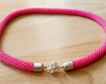 Beaded rope necklace | Etsy