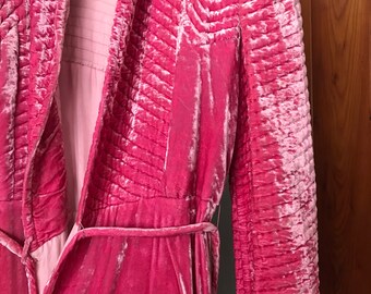 Silk velvet robe | Etsy