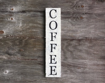 Vertical coffee sign | Etsy