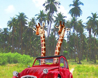 Animal painting portrait painting Giclee Print Acrylic