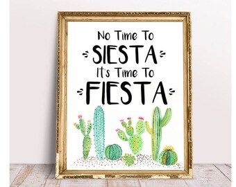 Fiesta siesta sign | Etsy