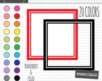 Square frame clipart | Etsy
