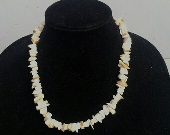 Shell bead necklace | Etsy