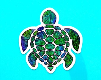 The Sea Turtle Art Sticker