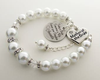 Mother of the bride bracelet | Etsy