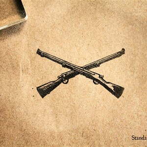 Crossed rifles | Etsy