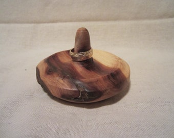 Wooden ring holder | Etsy